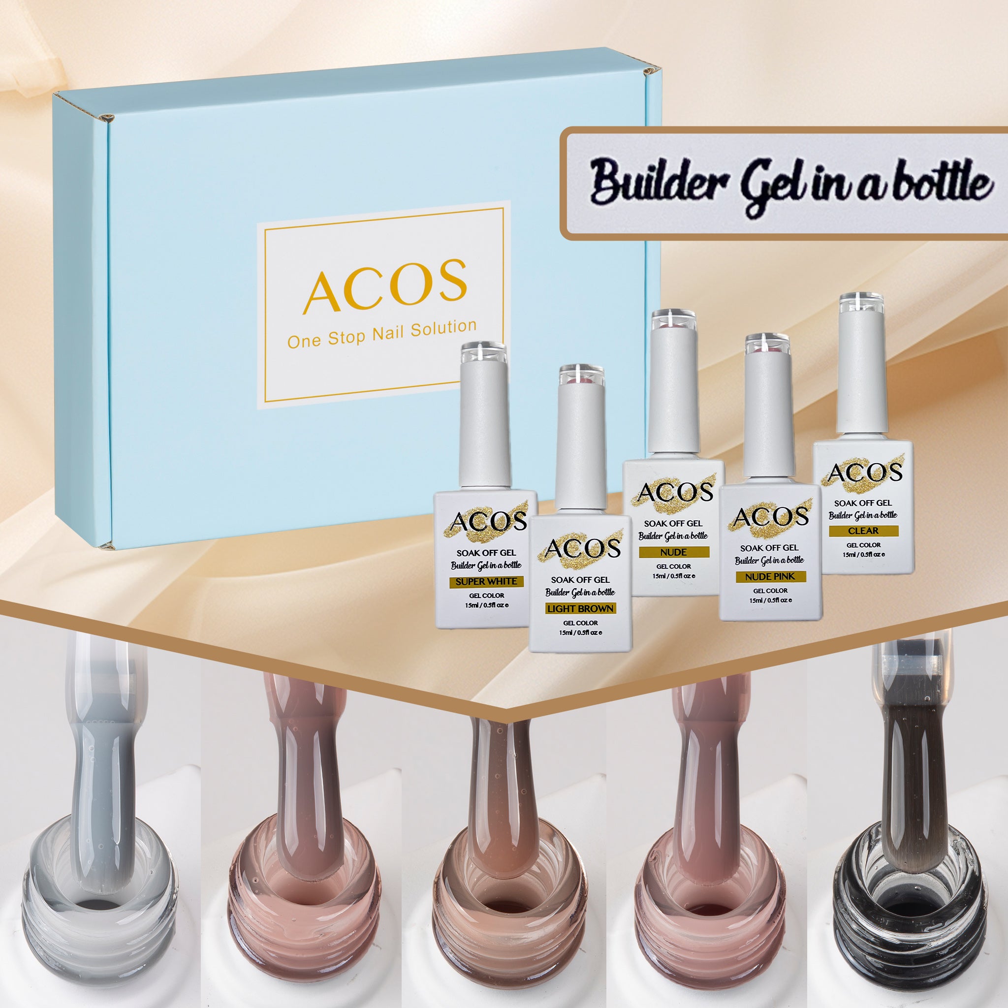 ACOS Builder Gel In A Bottle Collection Kit – VIP Lashmer